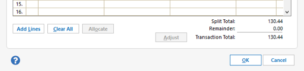 Record a Split Transaction | Quicken